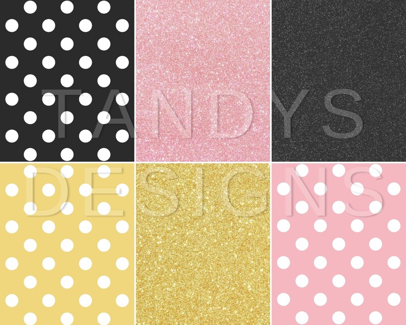 Minnie Mouse Pink Digital Paper Designs for Scrapbooking: Instant ...