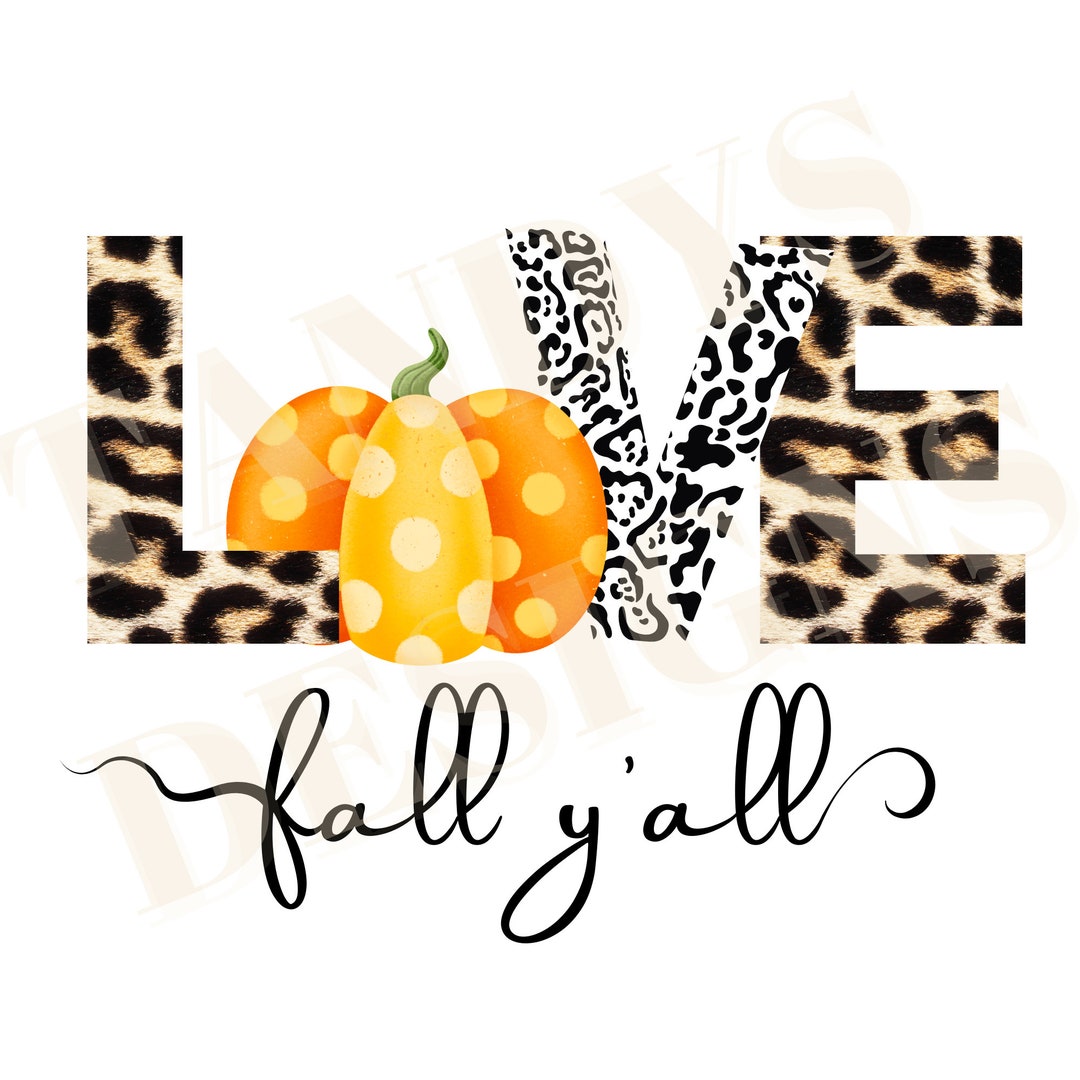 Love Fall Y'all Pumpkins Digital Download - Etsy