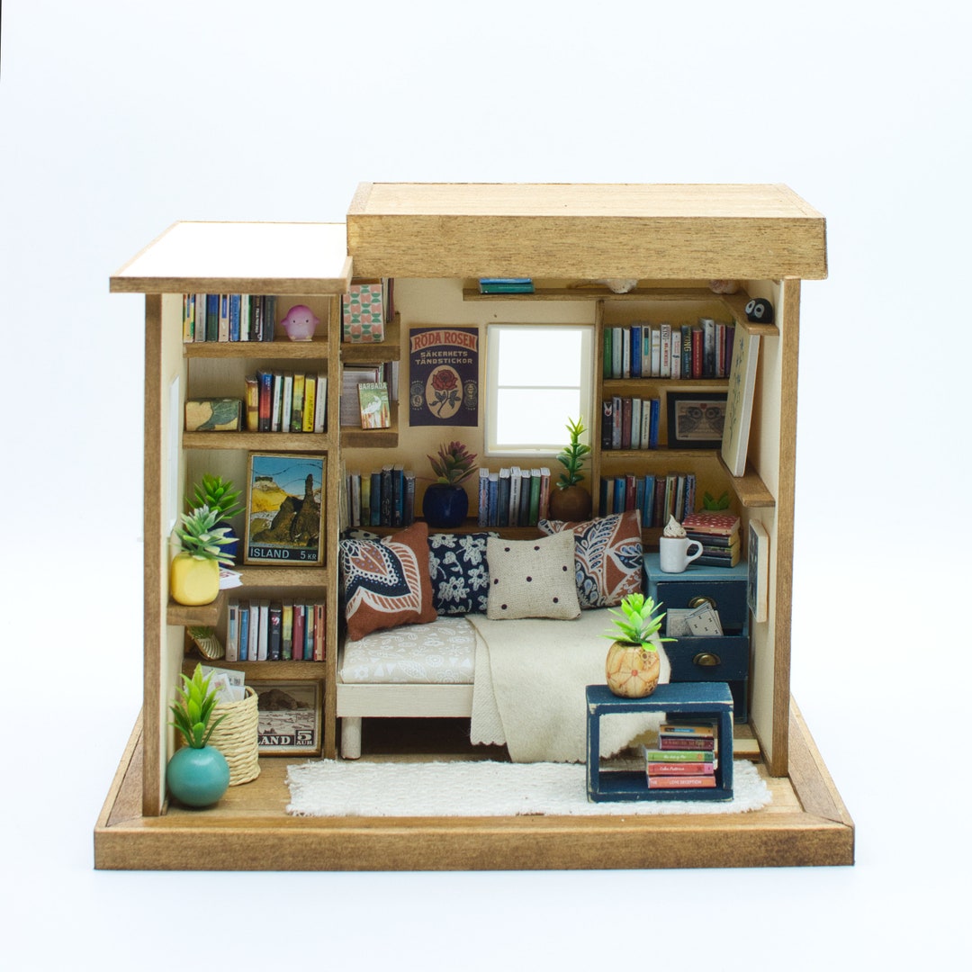 Miniature Room Box, TOTALLY Handmade Room Box, Booknook Diorama, OOAK ...