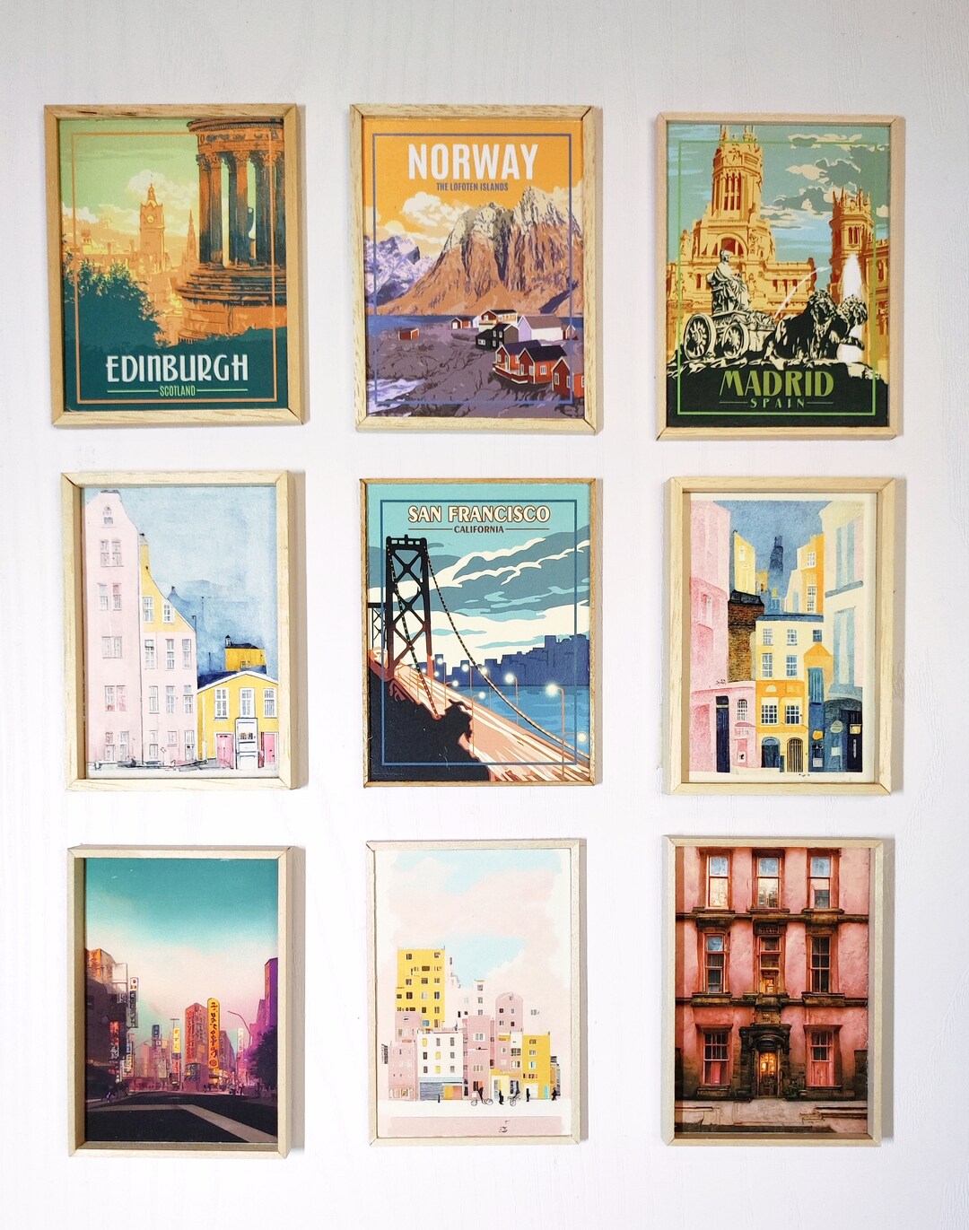 Miniature Picture Frame Art for Dollhouse Cities Picture - Etsy