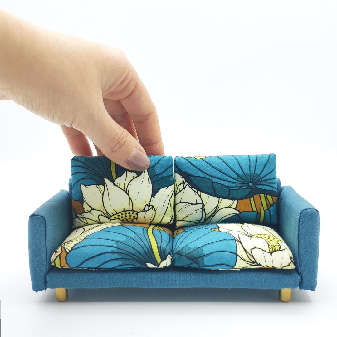 Miniature Sofa Handmade, Dollhouse Couch, Modern Miniature - Etsy