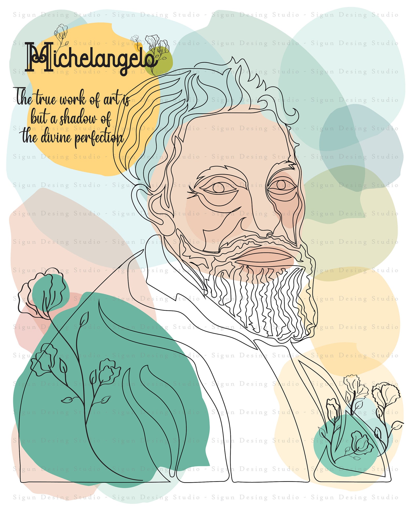 Printable Wall Art | Renaissance | Leonardo Da Vinci | Michelangelo ...