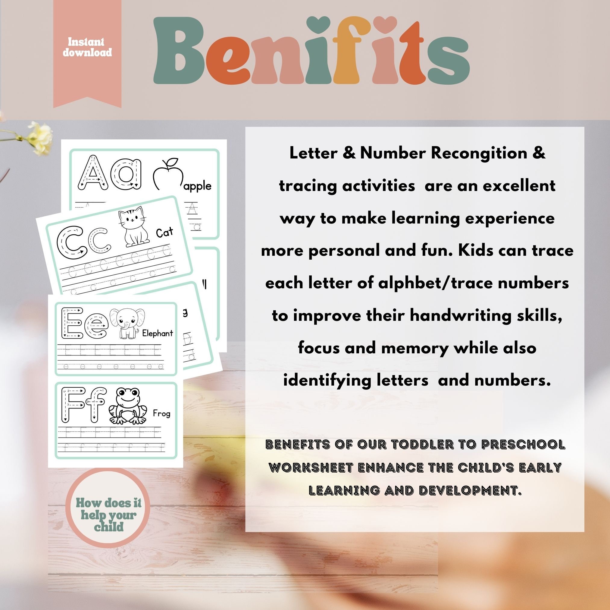 26 Alphabet Phonics Tracing Cards, Printable Uppercase ABC Lowercase ...