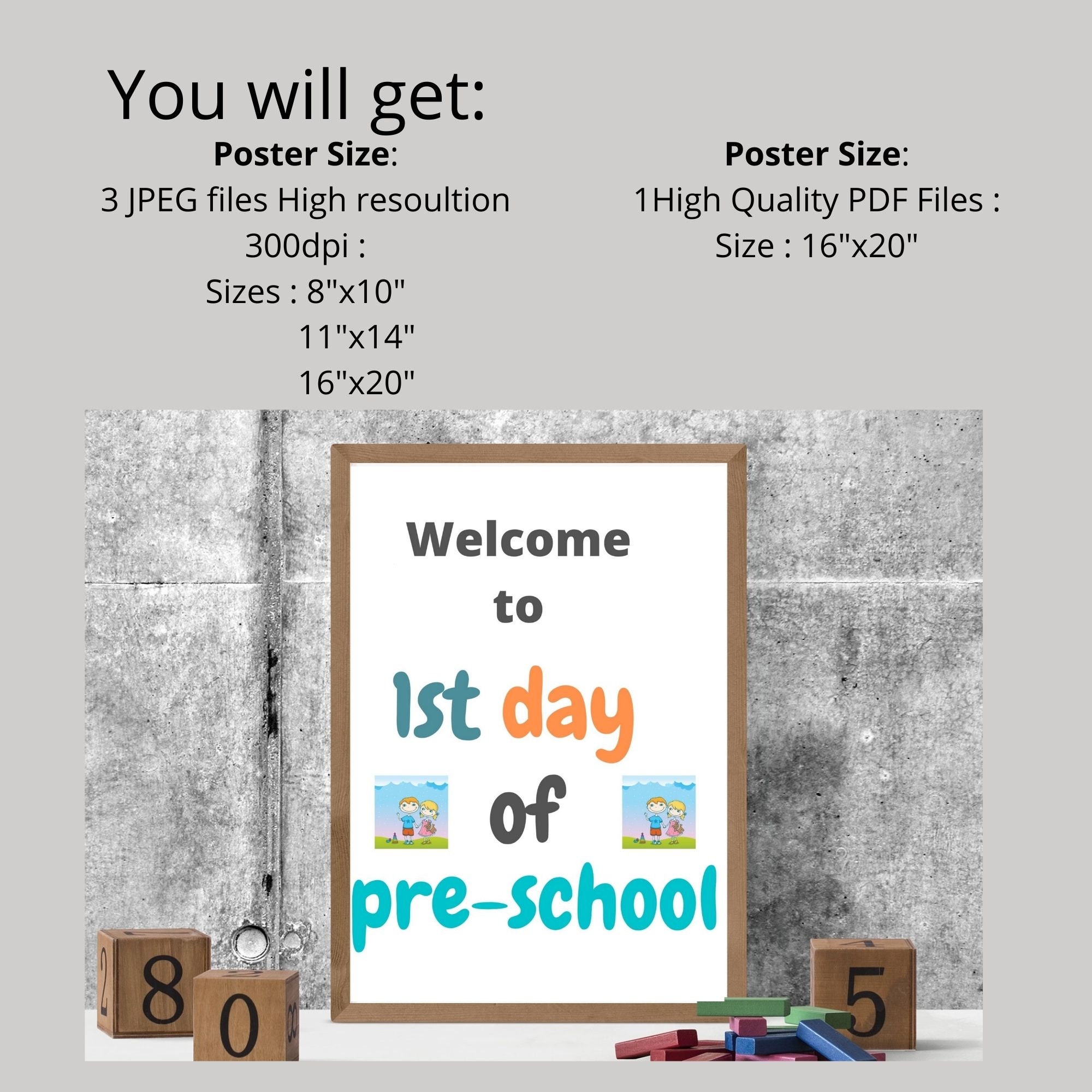 Back to School Sign Poster for Classroom Decor/homeschool/pre - Etsy