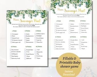 Baby Shower Scavenger Hunt - Etsy
