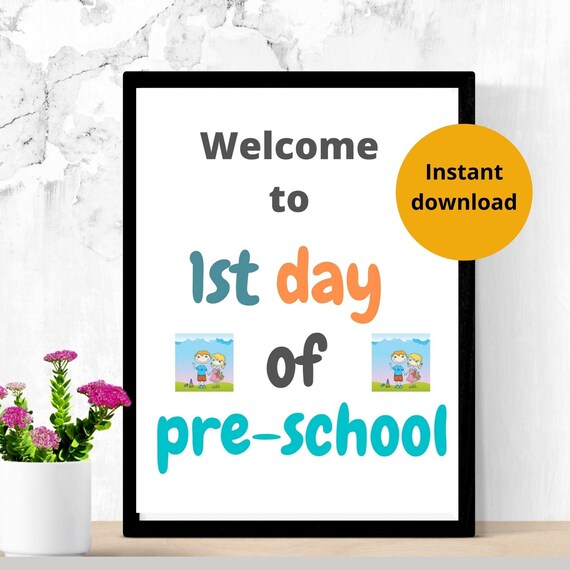 Learning & School Daycare Poster Sign Homeschool Decor Personalized ...