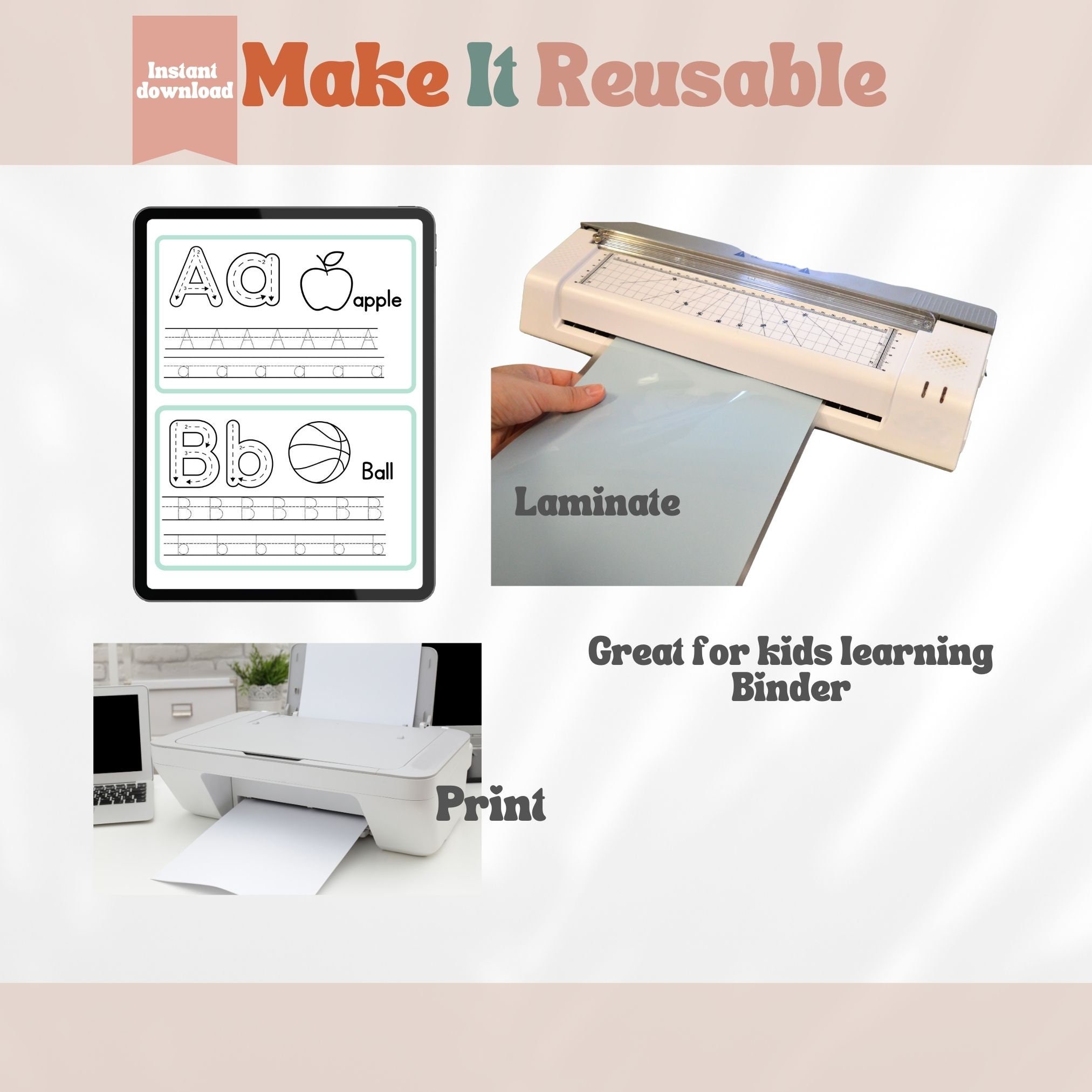 26 Alphabet Phonics Tracing Cards, Printable Uppercase ABC Lowercase ...