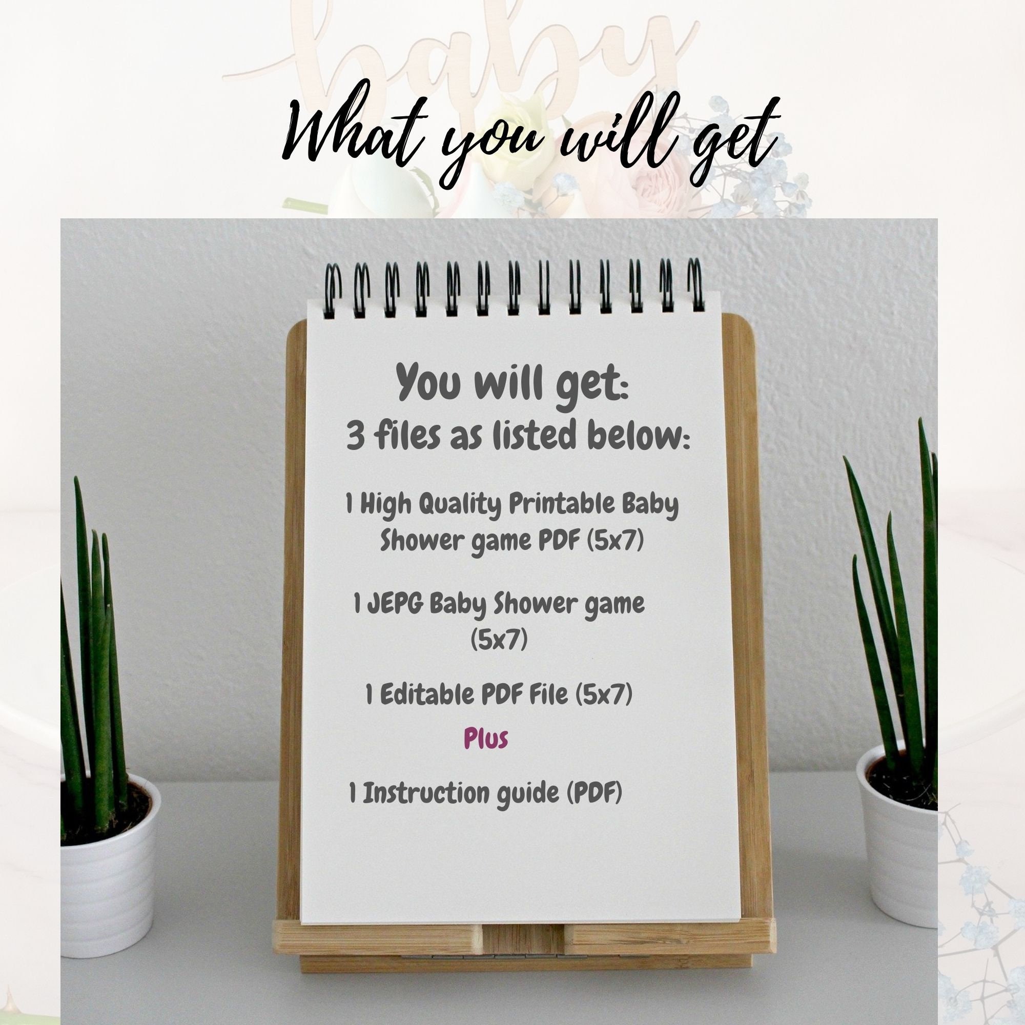 Virtual Fillable Baby Shower Game Prediction and Advice Card, Printable ...