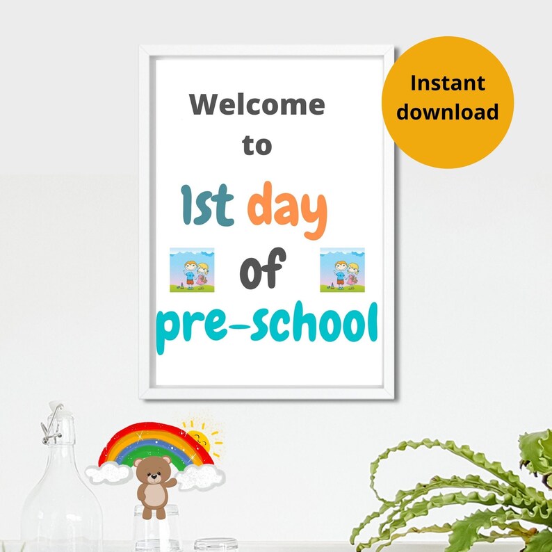 Back to School Sign Poster for Classroom Decor/homeschool/pre - Etsy