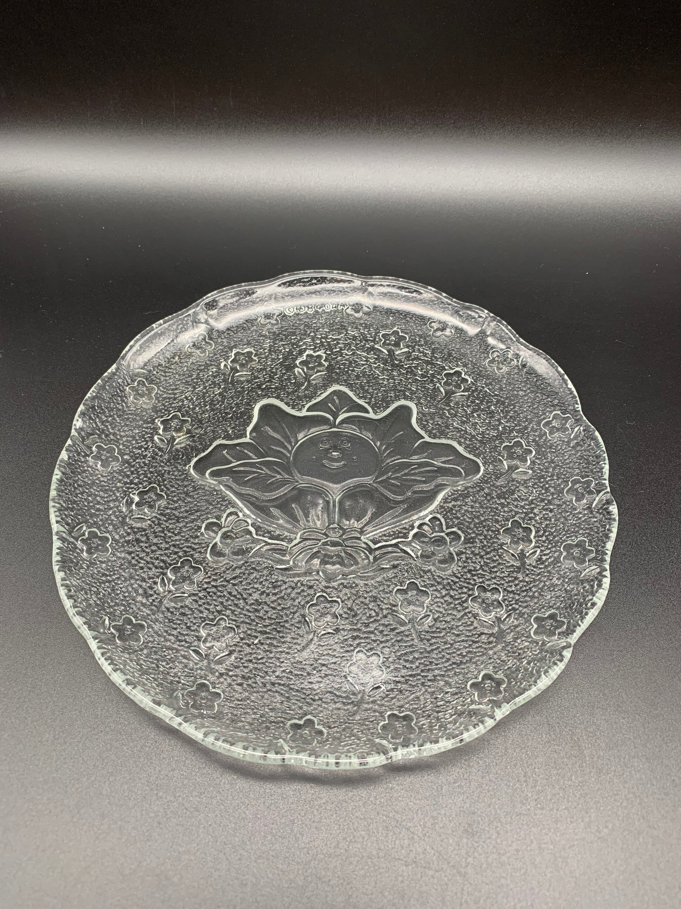 Vintage 1984 Clear Glass Cabbage Patch Kid Embossed Plate - Etsy UK