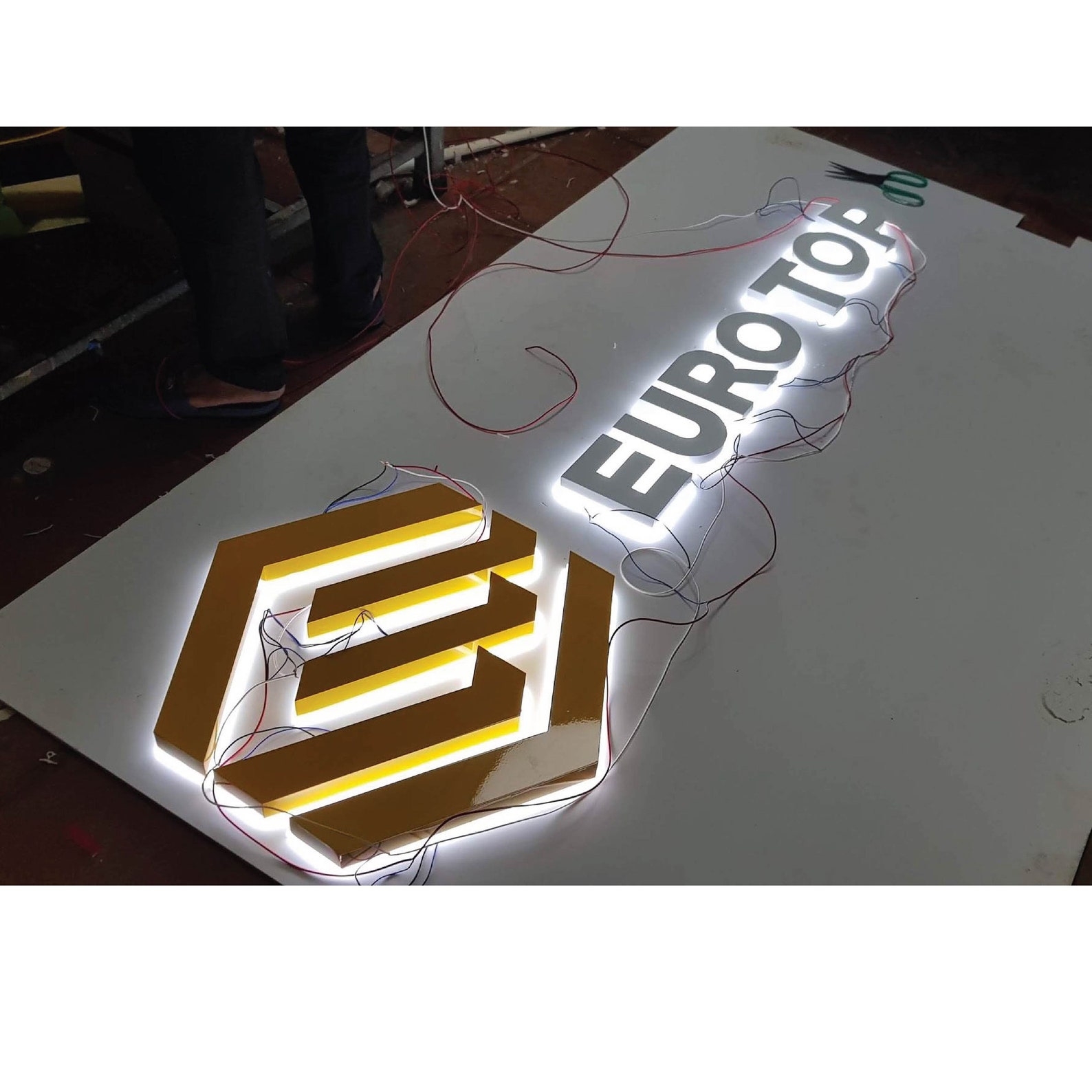 3d backlit sign custom outdoor logo 3d led signage light | Etsy