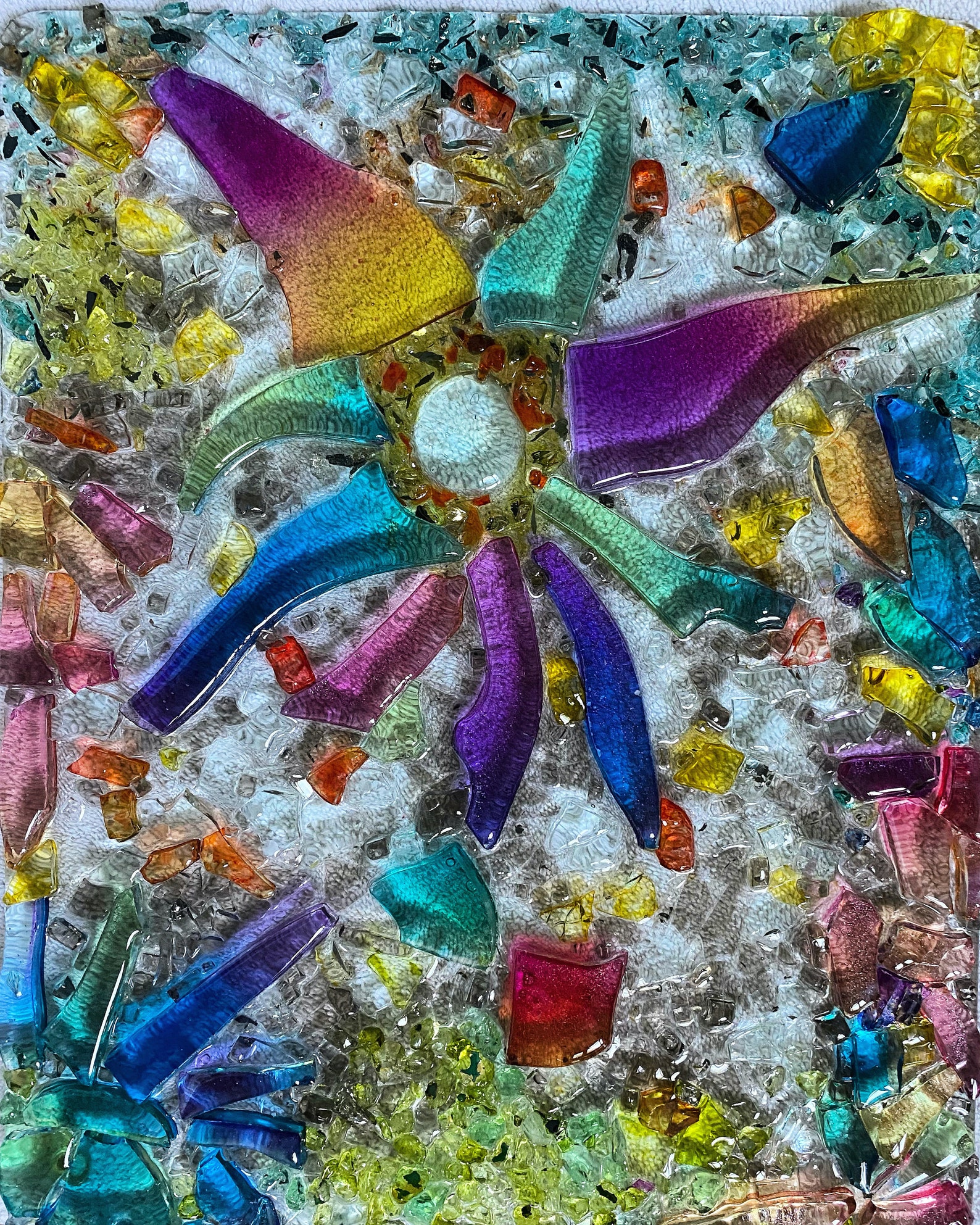 Broken Glass For Resin Craft And Fine Art 4 Stunning Colors Etsy
