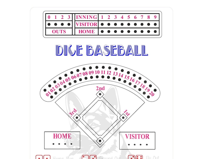Dice Baseball Game & Rules Sheet (DIGITAL FILE ONLY) - Etsy Canada