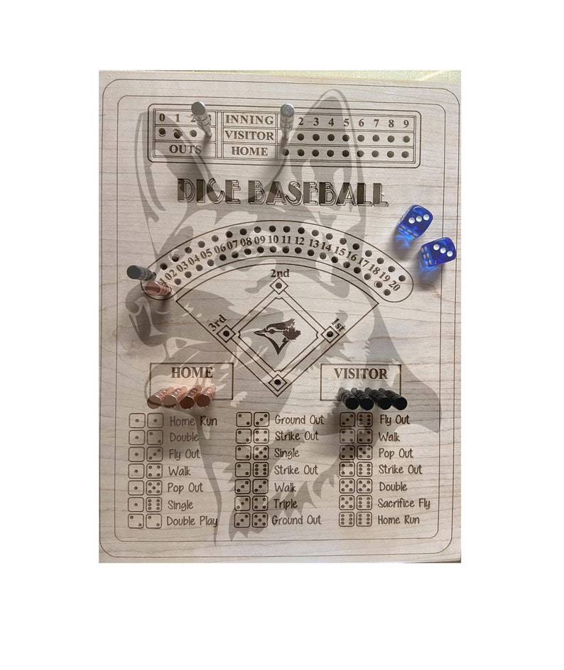 Dice Baseball Game & Rules Sheet (DIGITAL FILE ONLY) - Etsy