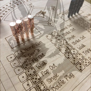 Dice Baseball Game & Rules Sheet (DIGITAL FILE ONLY) - Etsy