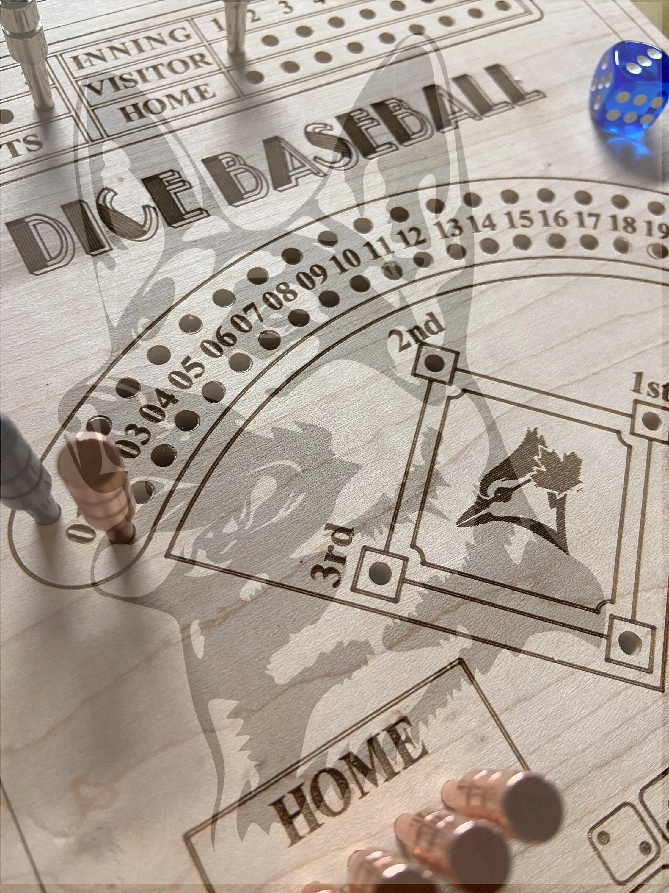 Dice Baseball Game & Rules Sheet DIGITAL FILE ONLY | Etsy