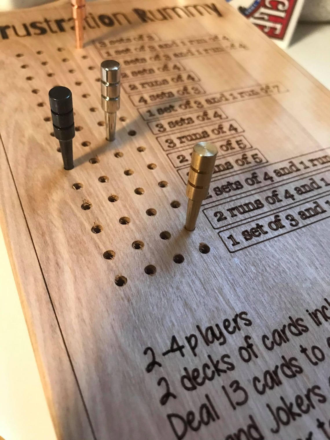 Frustration Rummy 6 Players Game & Rules Sheet DIGITAL FILE ONLY - Etsy