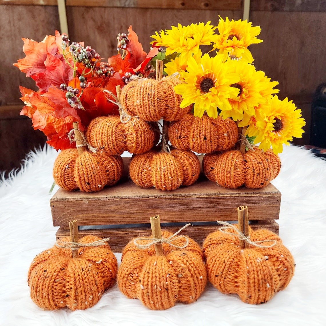 Knit Pumpkin Pattern, Beginner Friendly, Worsted, DK, Bulky Yarn (PDF ...
