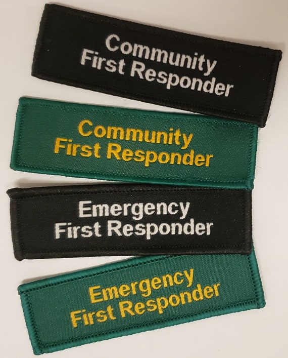 Emergency or Community First Responder Flash Badge Patch 7.3 X - Etsy ...