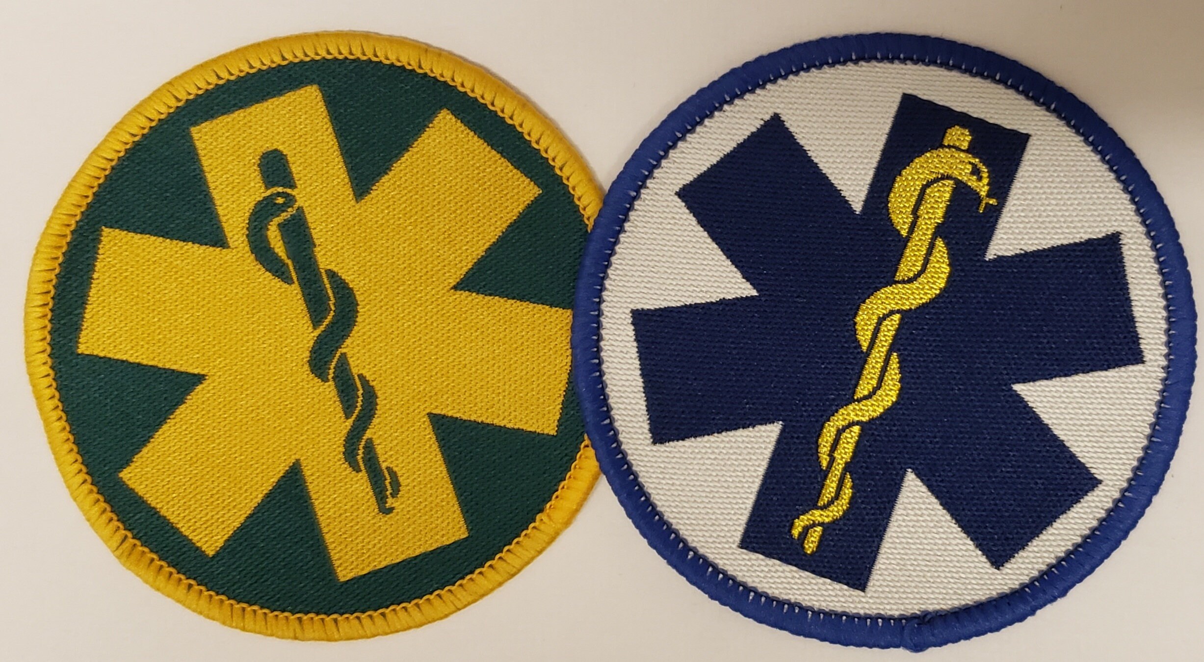 Star of Life Ambulance Paramedic Woven Badge Patch 71mm Diameter - Etsy
