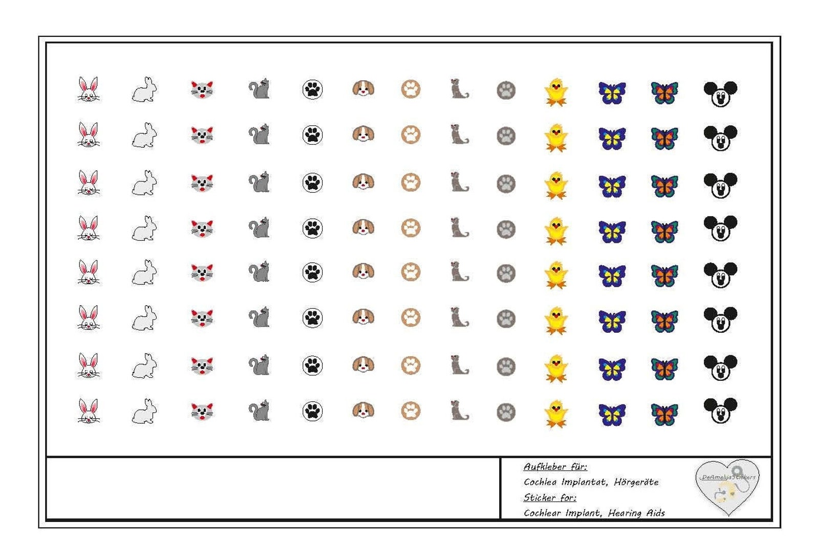 STICKER SET for Cochlear Implants and Hearing Aids | Etsy