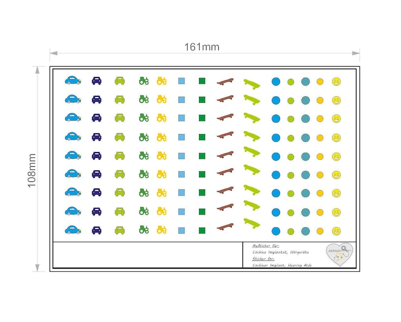 STICKER SET for Cochlear Implants and Hearing Aids | Etsy