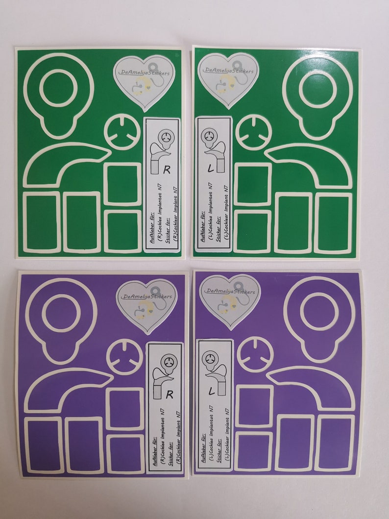 CI N8 N7 N6_COLOR STICKERS Cochlear Implant Nucleus 7 - Etsy