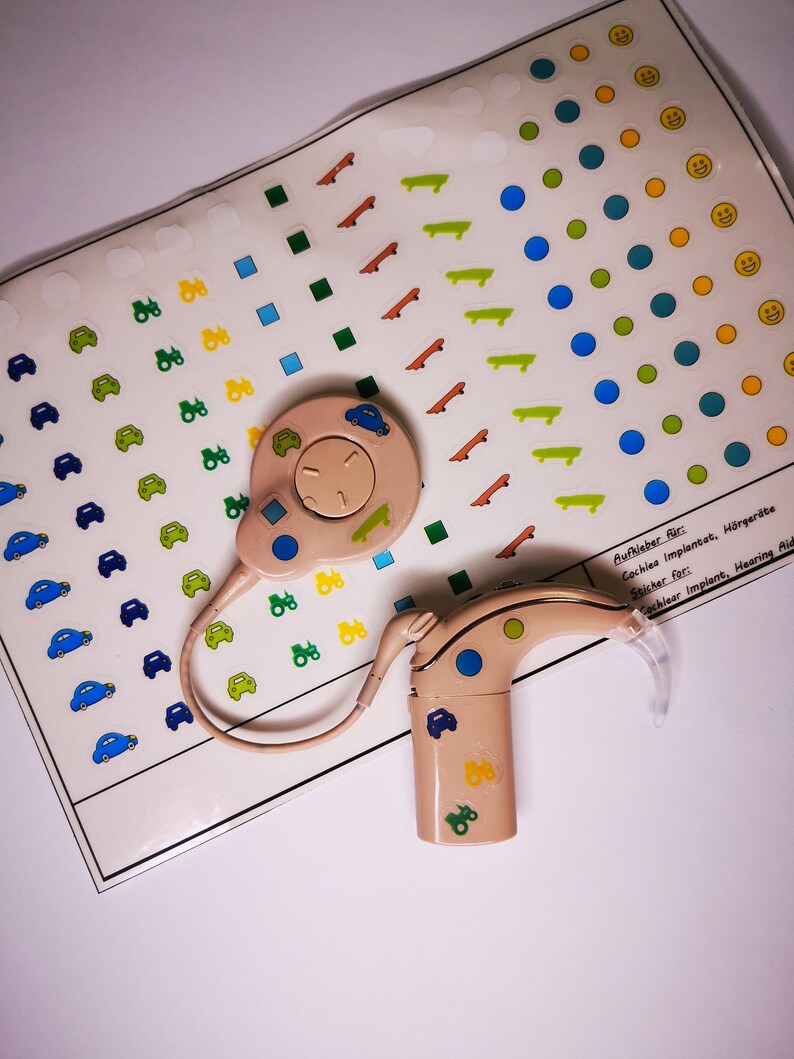STICKER SET for Cochlear Implants and Hearing Aids - Etsy