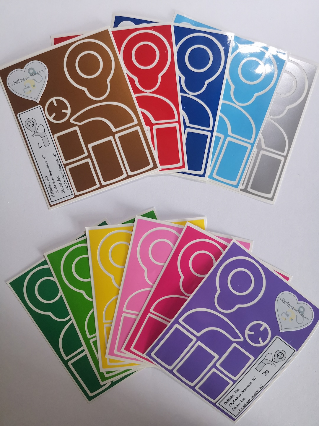 CI N8, N7, N6_COLOR STICKERS - Cochlear Implant Nucleus 7, Nucleus 6, Nucleus 8 Stickers - Etsy