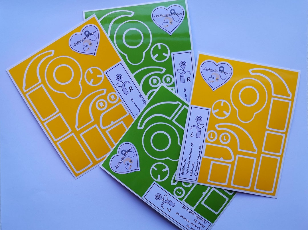 CI N8_COLOR STICKERS Cochlear Implant Nucleus 8 - Etsy