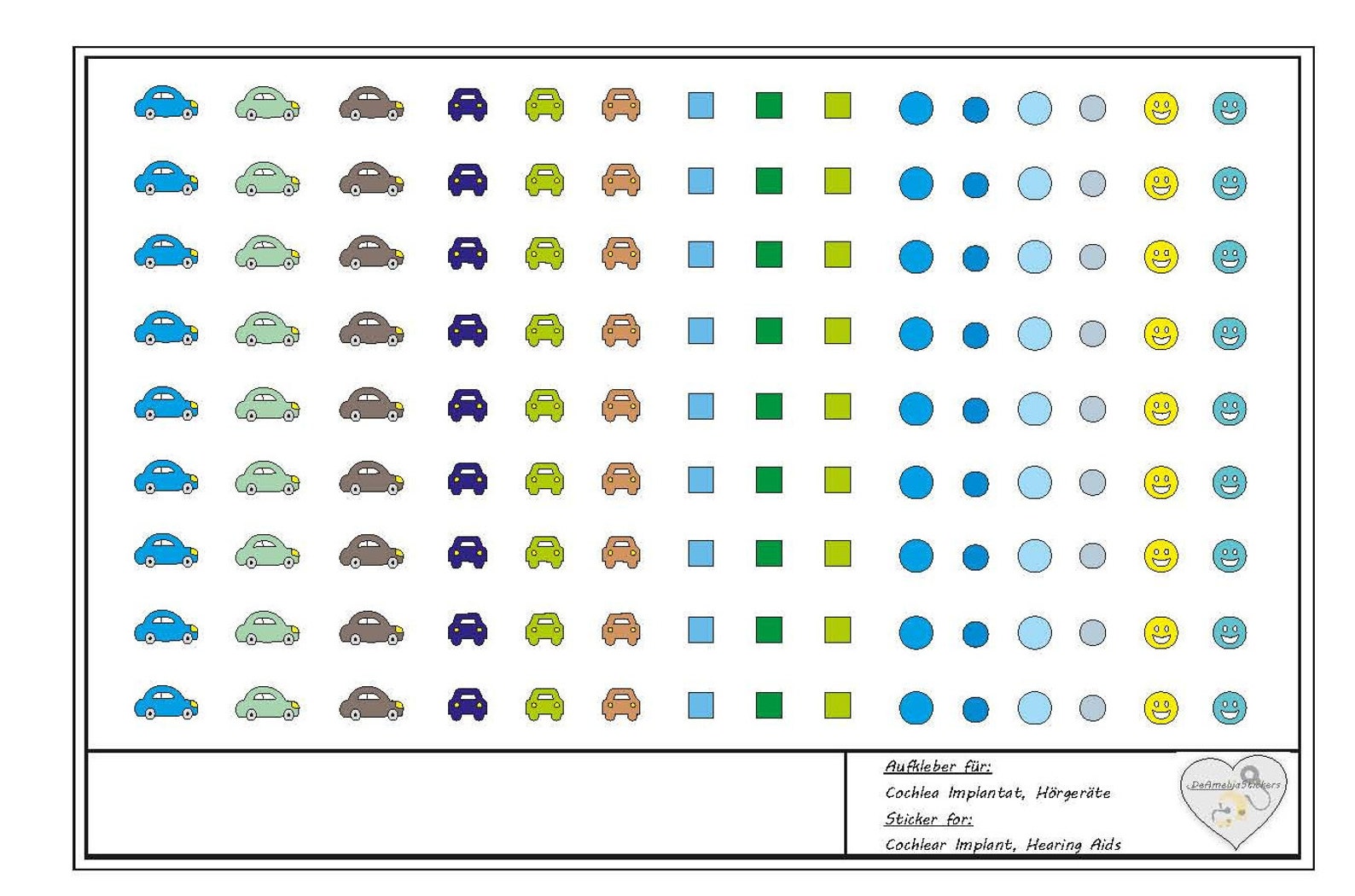 STICKER SET for Cochlear Implants and Hearing Aids | Etsy