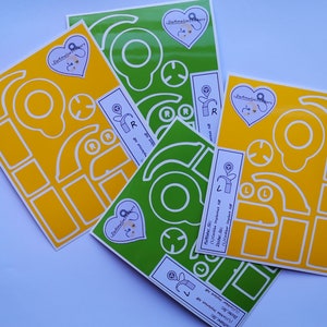 CI N8, N7, N6_COLOR STICKERS - Cochlear Implant Nucleus 7, Nucleus 6, Nucleus 8 Stickers - Etsy