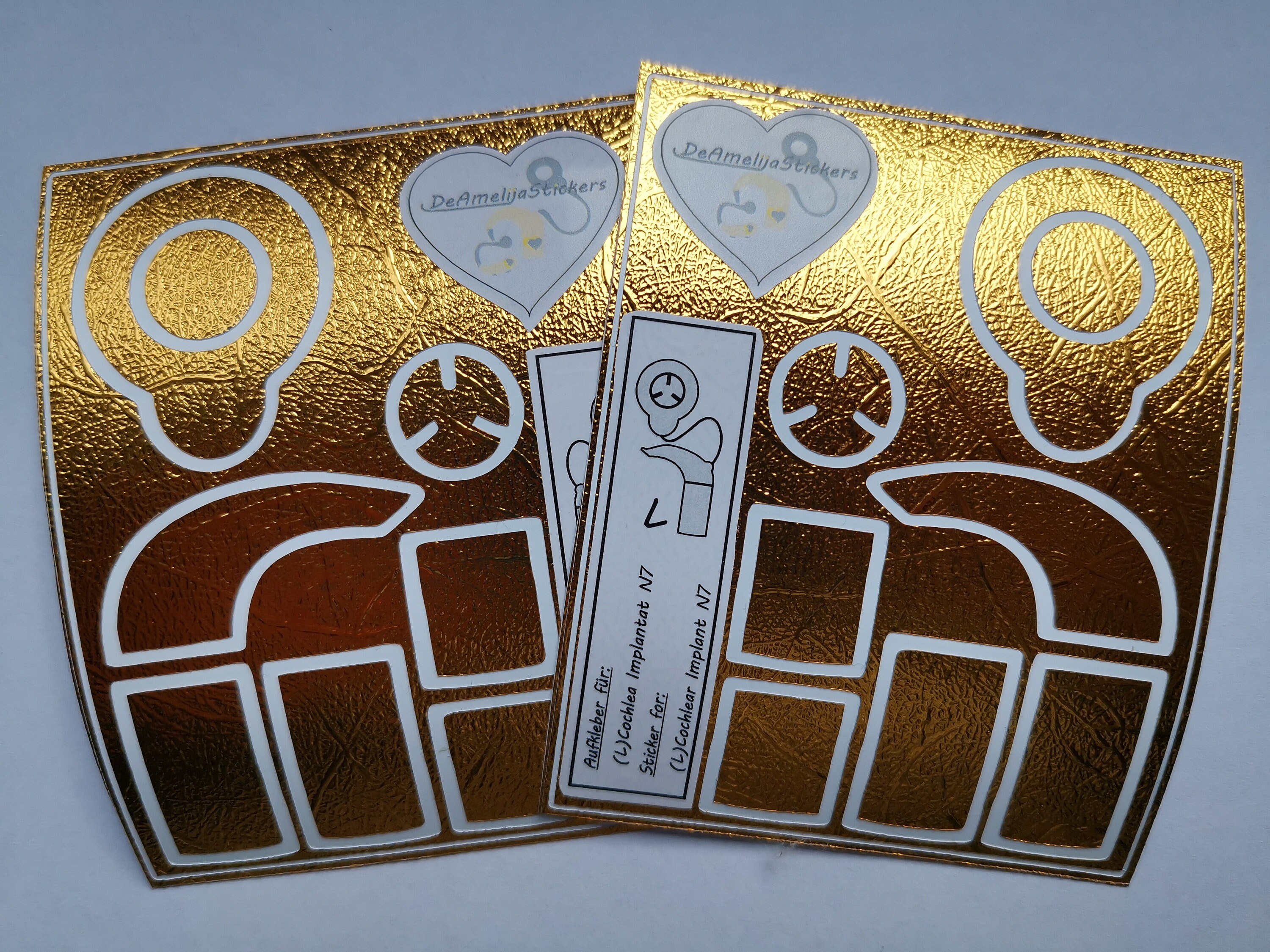 GOLD Texture Foil Sticker for Cochlear Implant N7 - Etsy
