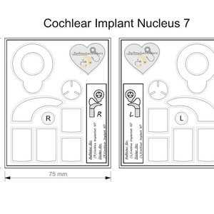 GLITTER STICKERS - 8 Colors for Cochlear Implant N7 - Etsy