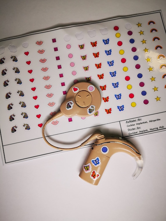 STICKER SET for Cochlear Implants and Hearing Aids | Etsy