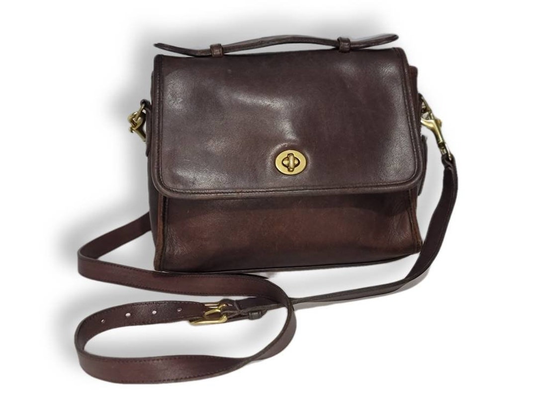 1990s Coach Court Bag in Brownstyle 9870 - Etsy