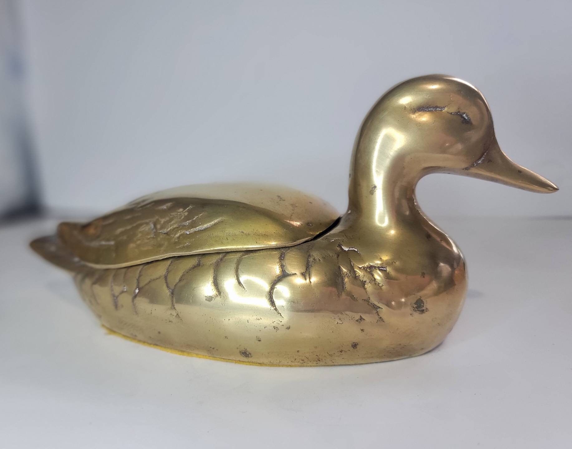 Brass Duck Trinket Box - Etsy