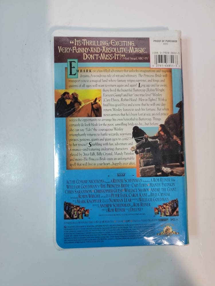 New Never Opened "princess Bride" VHS Tape - Etsy