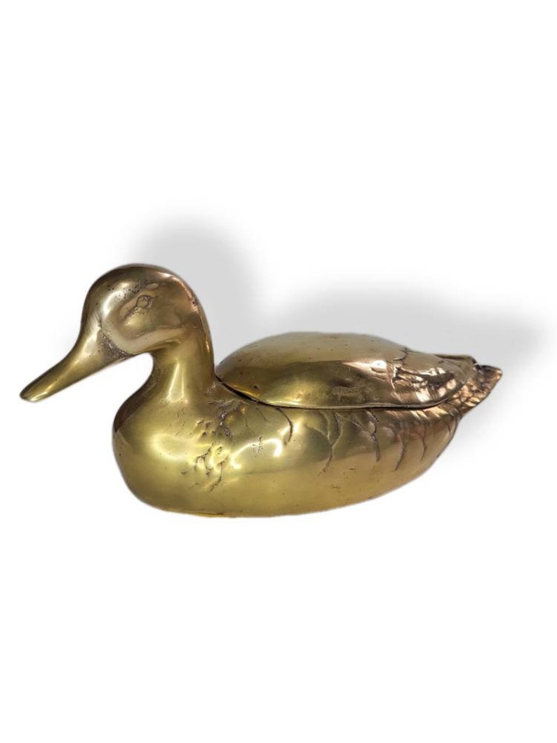 Brass Duck Trinket Box - Etsy