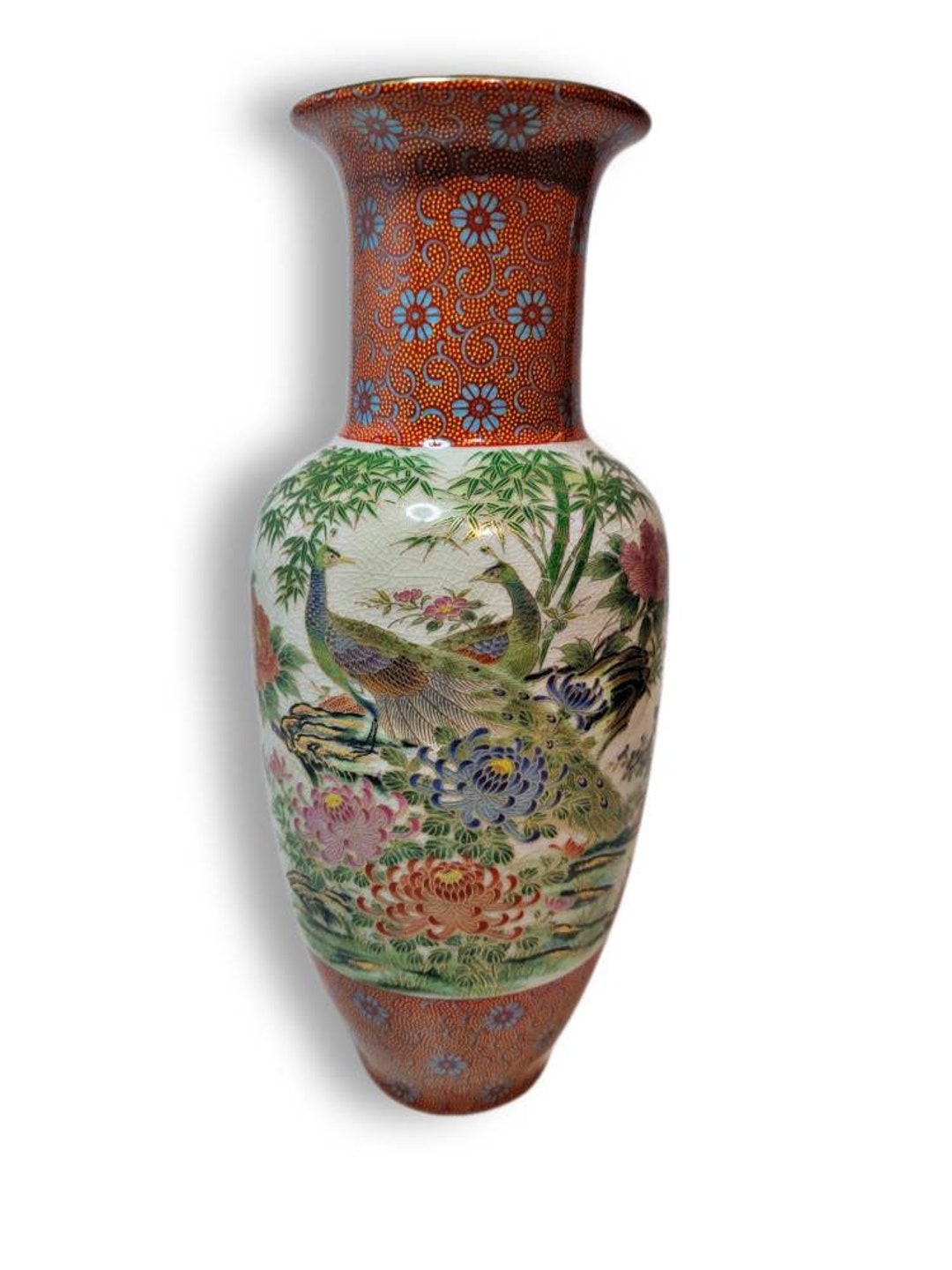 Japanese Shibata Porcelain Vase by Toki - Etsy