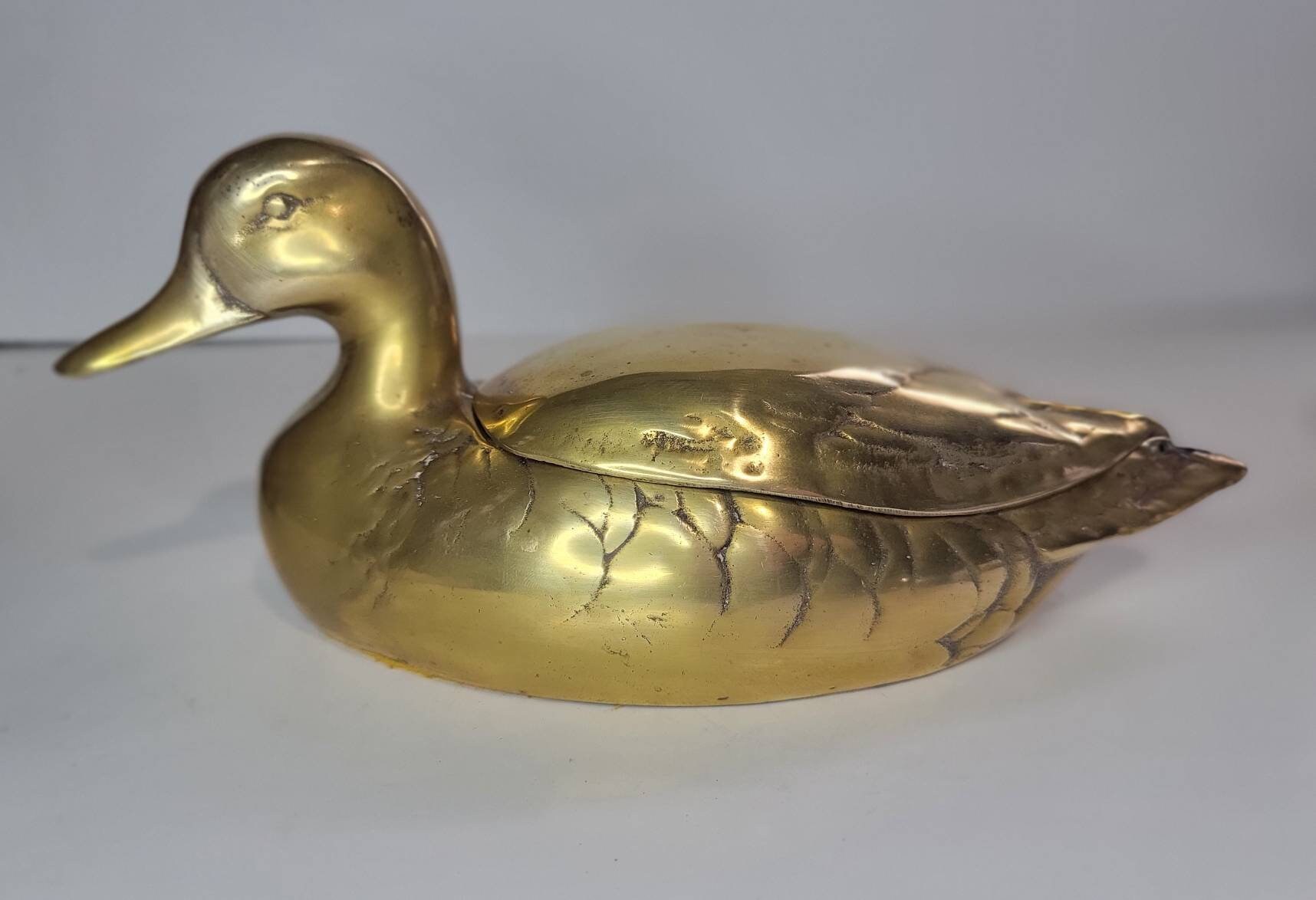 Brass Duck Trinket Box - Etsy