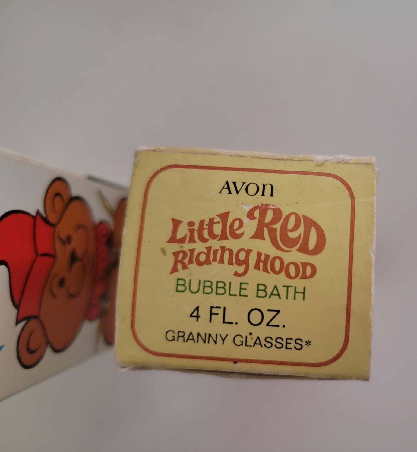 Vintage Avon Bubble Bath Items- Huggy Bear / Little Red Riding Hood - Etsy