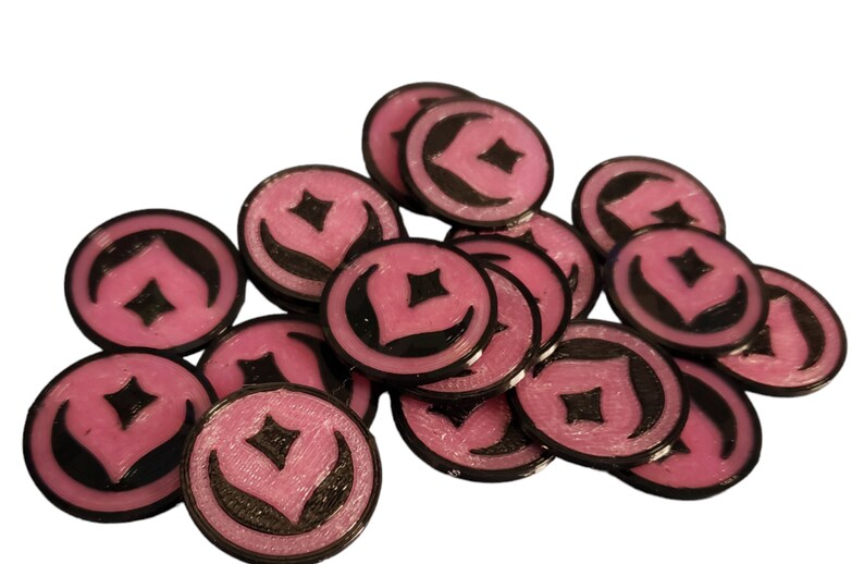 Fairy Type Energy Tokens Holographic price per Token 22mm - Etsy