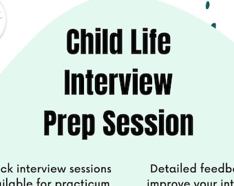 Child Life Interview Questions - Etsy