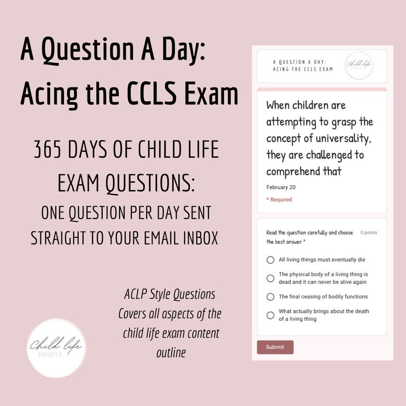 Year Subscription | A Question A Day: Acing the CCLS Exam (365 Emails ...