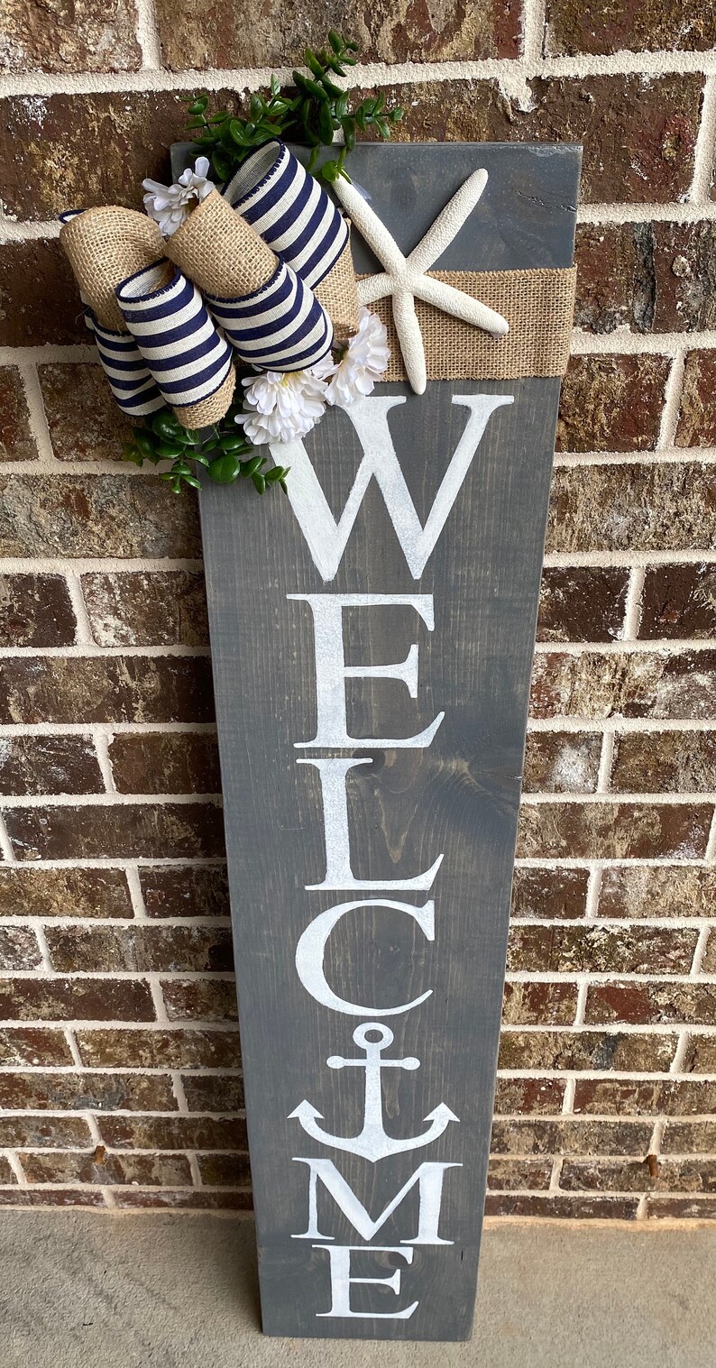 Nautical Welcome Sign - Etsy