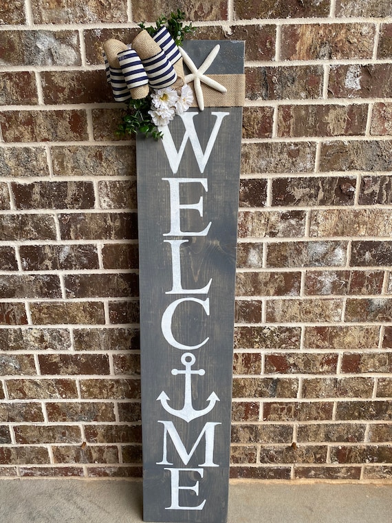Nautical Welcome Sign | Etsy