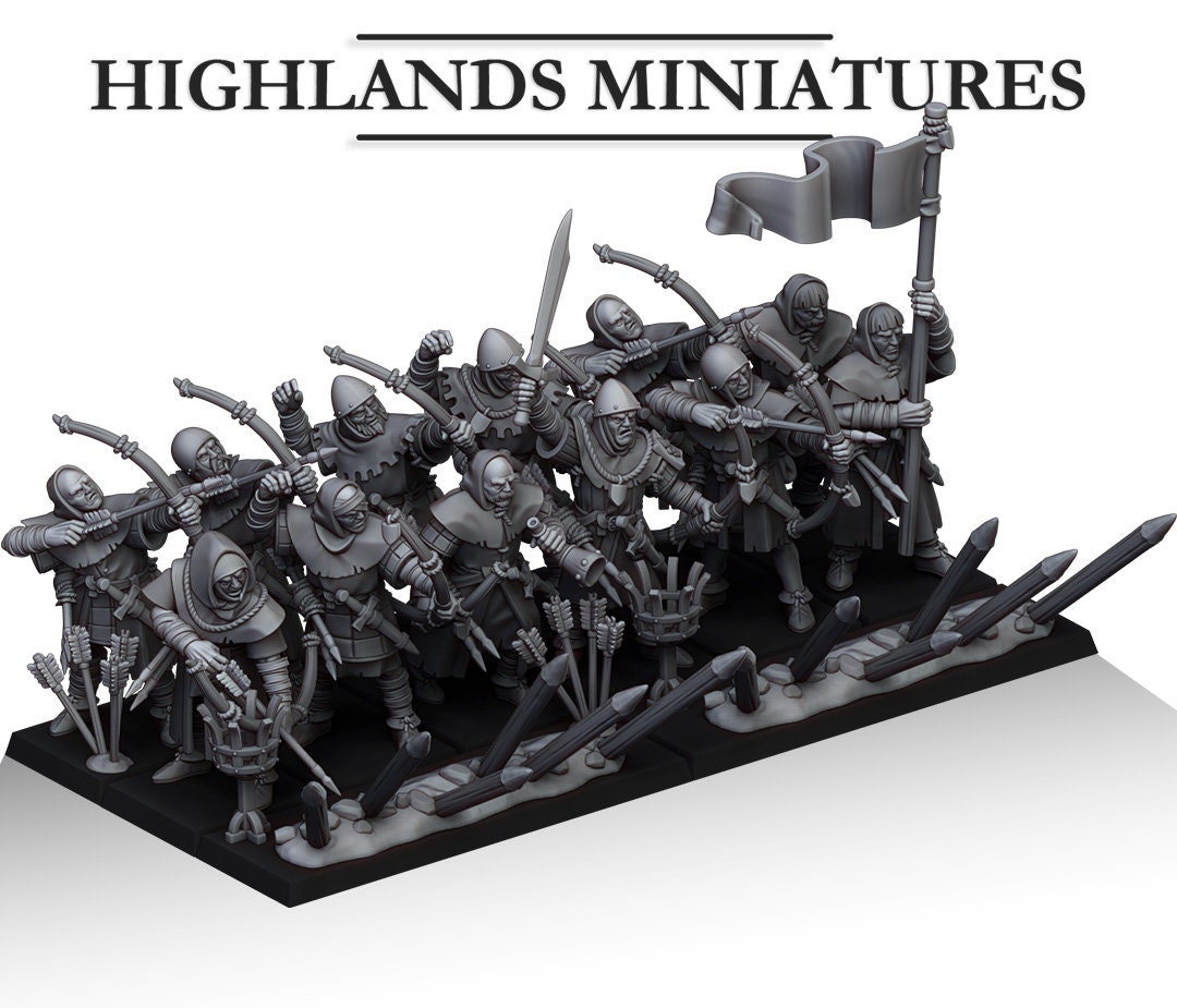 Gallian Archers - Highlands Miniatures | Fantasy | 28mm/32mm | Empire ...
