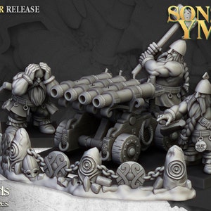 Highlands Miniatures - Organ Gun | Flamethrower | Cannon | Dwarven ...