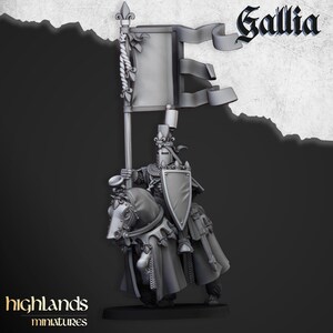 Royal Knights of Gallia on Horse - Highlands Miniatures | 28mm/32mm ...